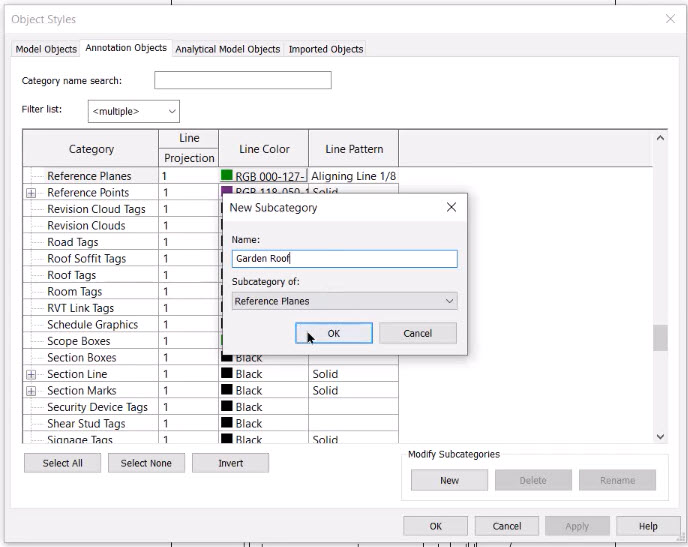 In the Object Styles dialog box, change the Line Color to Red and change the Line Pattern to ...